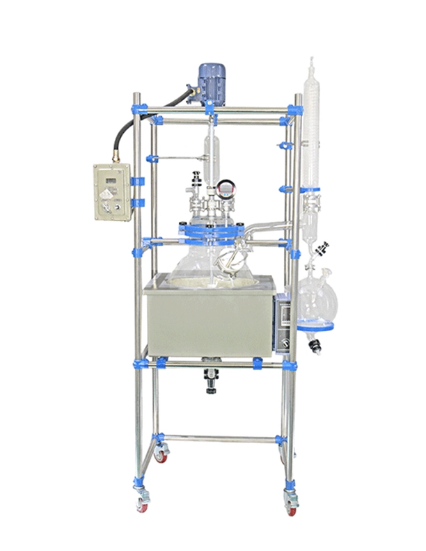 OEM Explosion-proof Glass Jacketed Bubble Column Reactor factory and ...